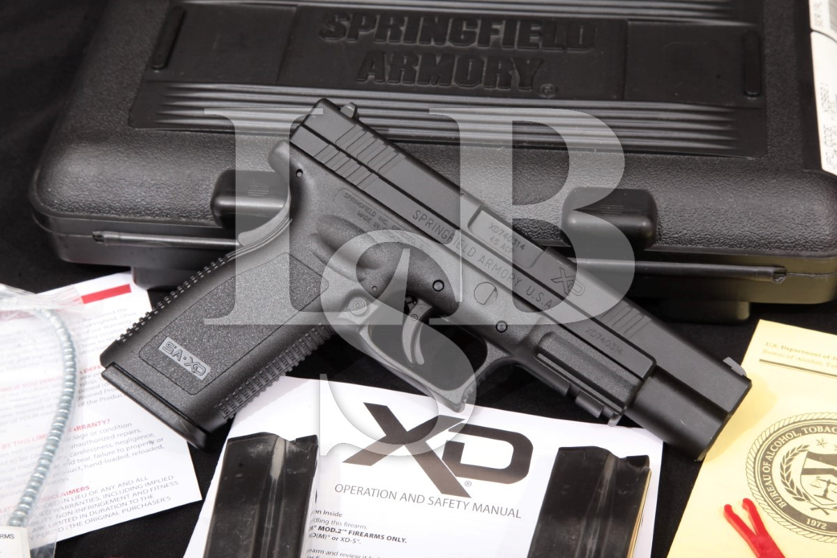 Springfield Armory Model Xd-45 Tactical Xd9621, Black 5" Striker-Fired ...