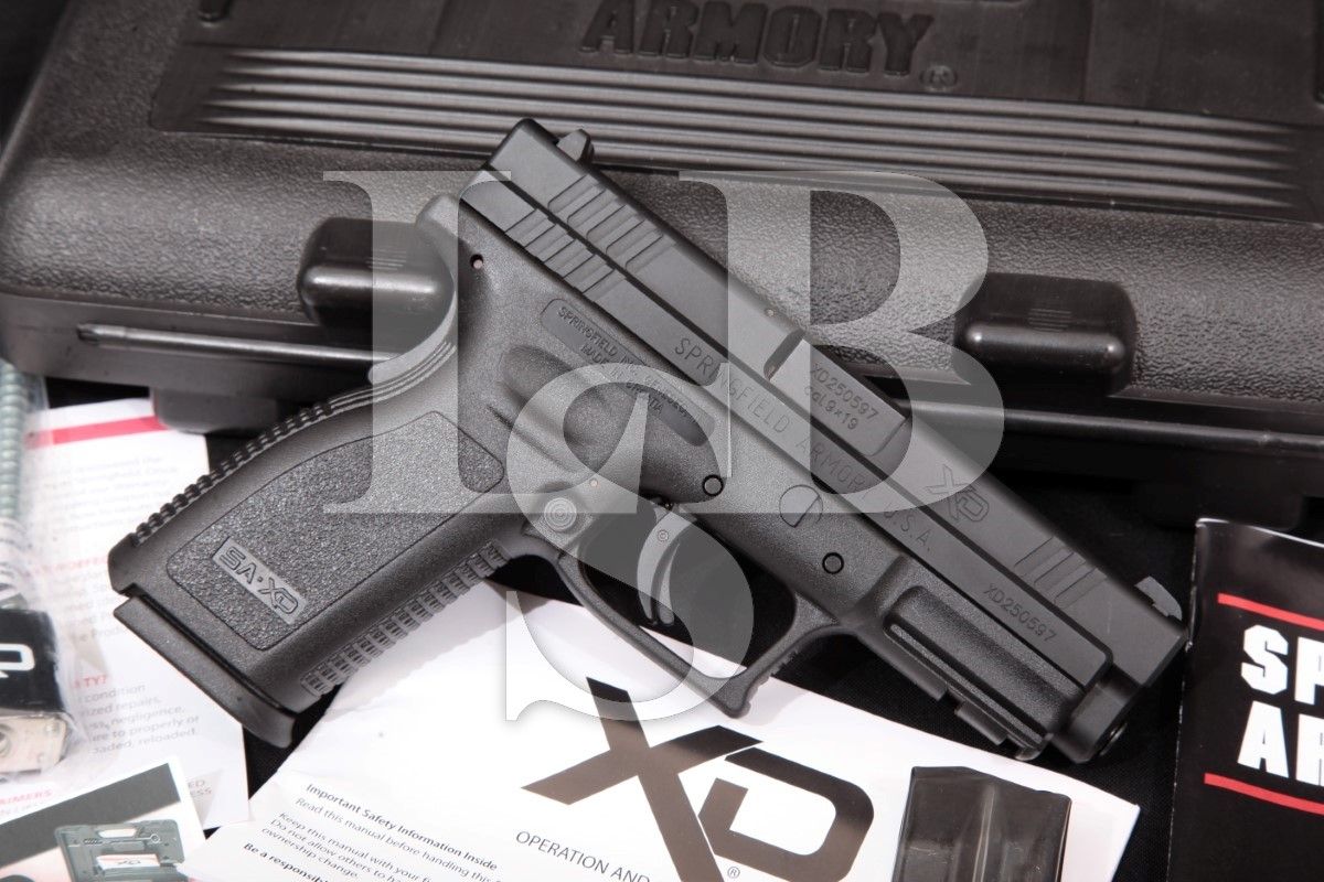 Springfield Armory Model Xd-9 Xd9 Xtreme Duty Xd9101, Black 4" Striker ...