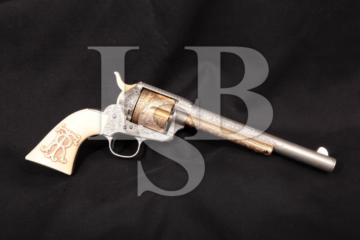 Colt Single Action Army Saa Non-Firing Replica Revolver, Plated ...