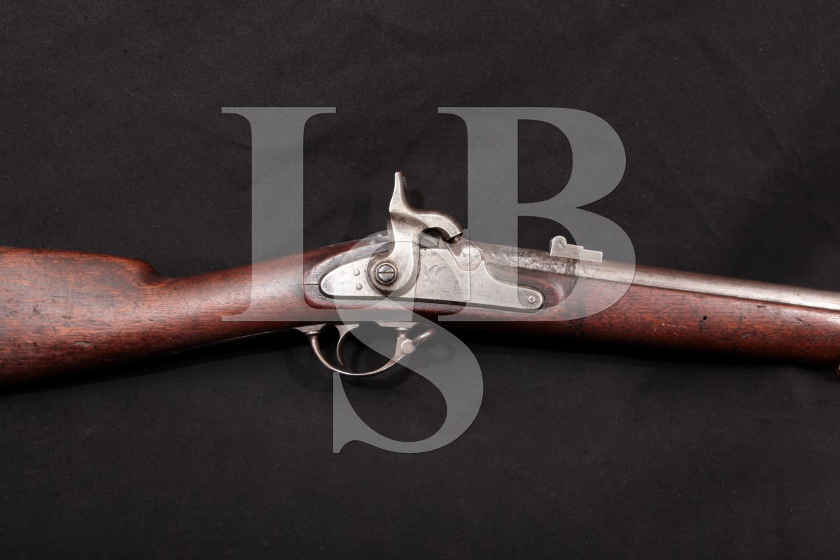 Springfield Model 1863 Rifle Musket, Polished Steel 40" Round Single ...