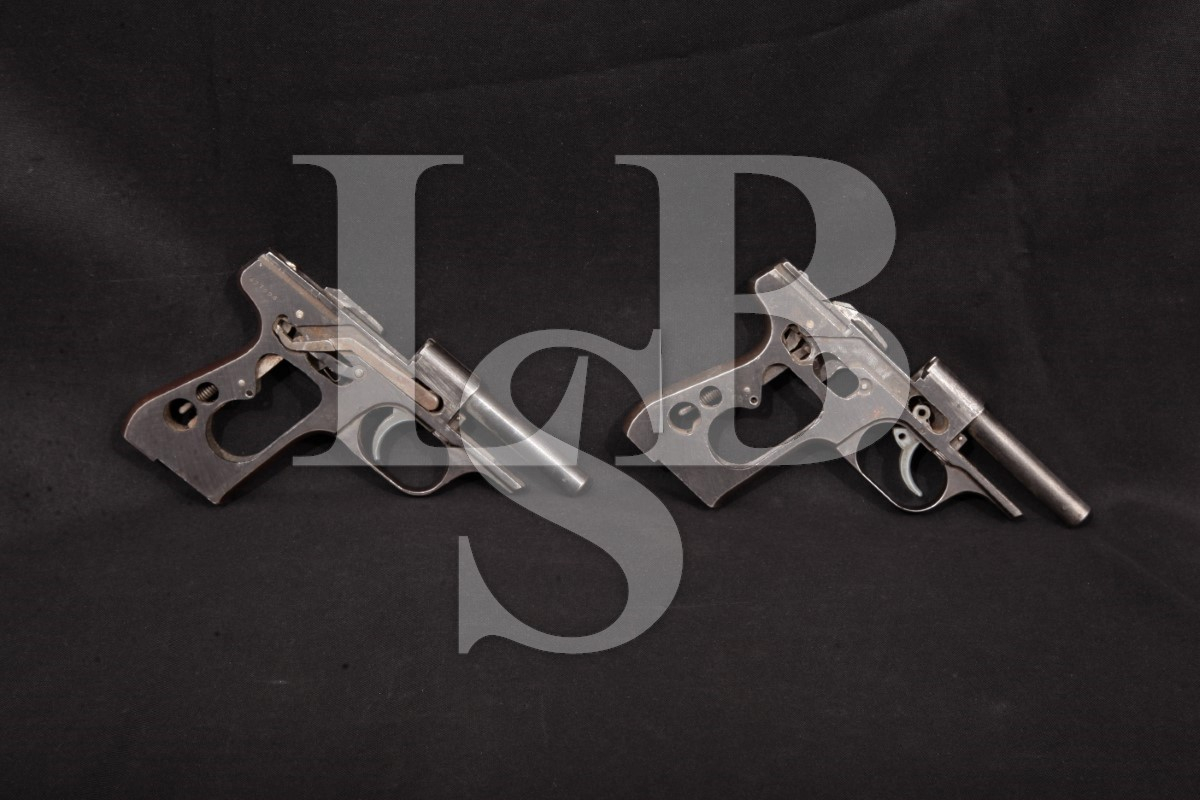 Sauer Lot Of 2 Model 38h 38-H Barreled Frames, Blue 3 3/8" Sa/Da Semi ...