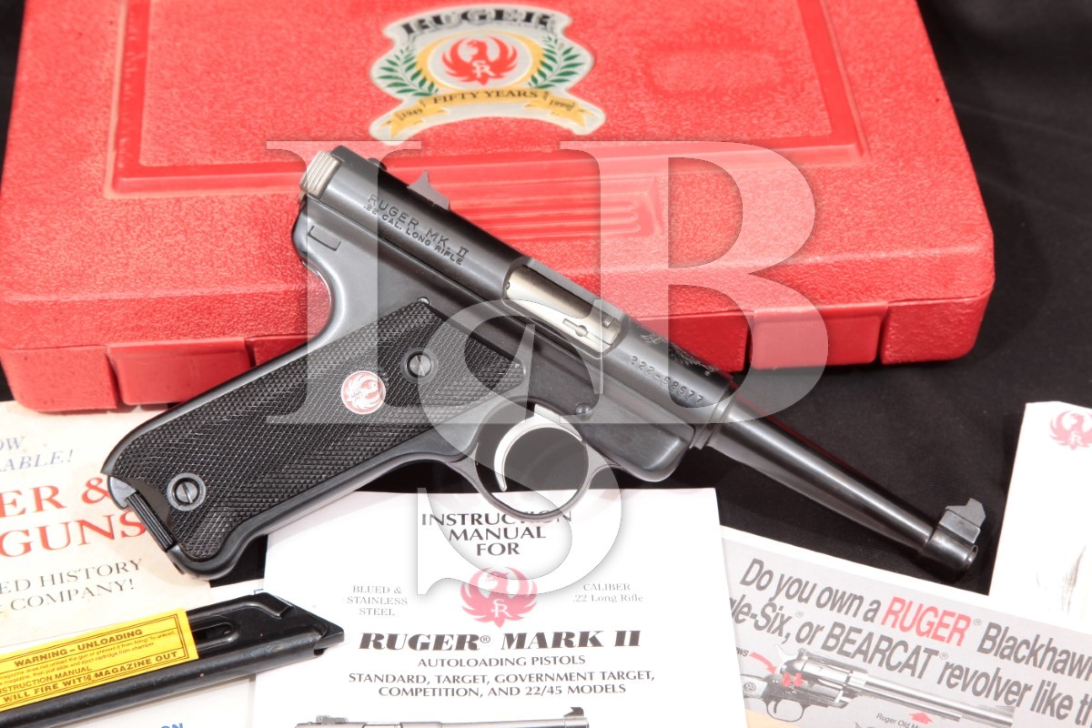 Sturm, Ruger & Co. Mark Ii Mkii 50th Anniversary Red Box, Blue 4 3/4 ...
