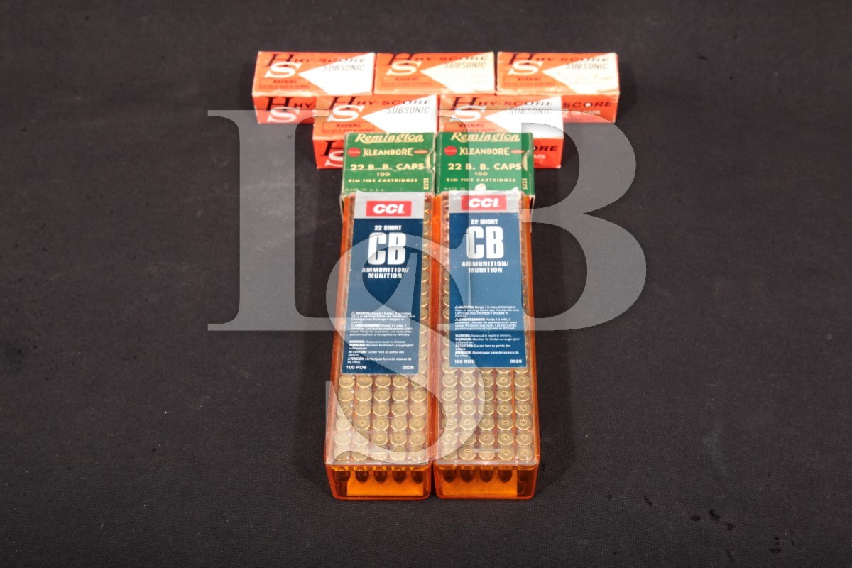 695x .22 Cb Ammunition Mixed Cci, Hy-Score, & Rem. Bb Caps .22 Cb & Bb ...