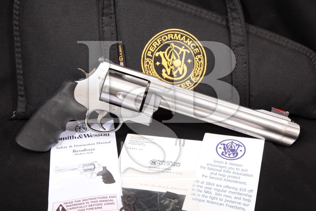 Smith & Wesson S&W Model 500 M500, Stainless 8 3/8" Compensated 5-Shot ...