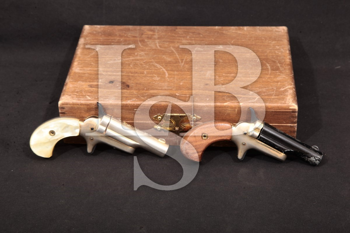 Butler Cased Pair Like Colt Thuer No.4 Model Deringer, Black & Nickel 2 ...