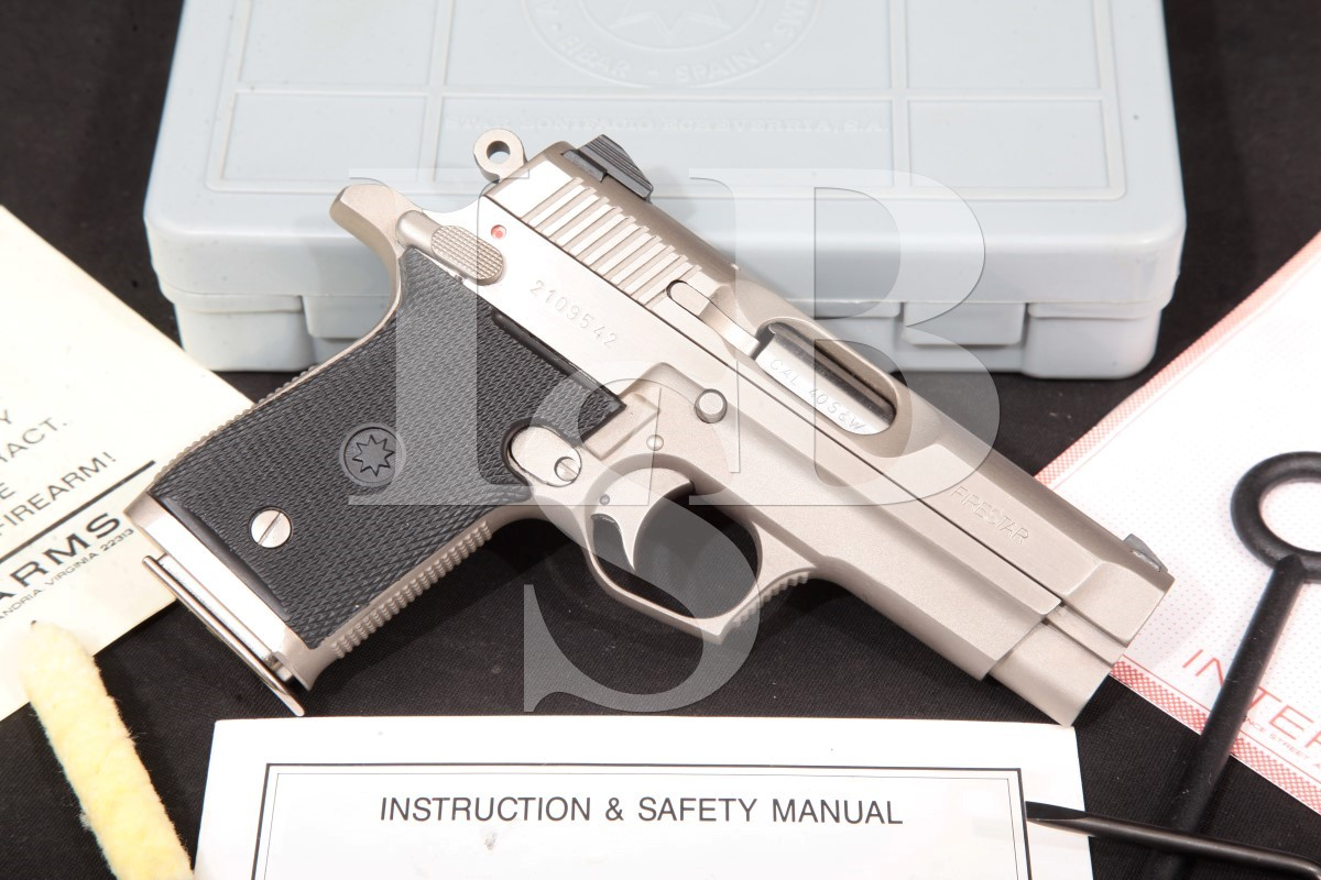 Interarms Model Firestar, Stainless 3 1/2" Single Action Magazine Fed ...