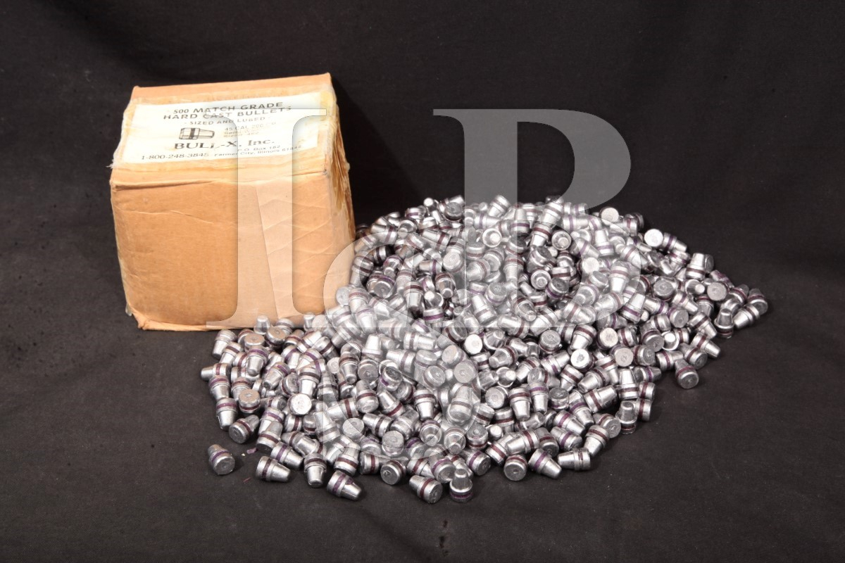 1100x .45 Caliber Lead Hard Cast Bullets Bull-X & Unknown Brand 195 ...