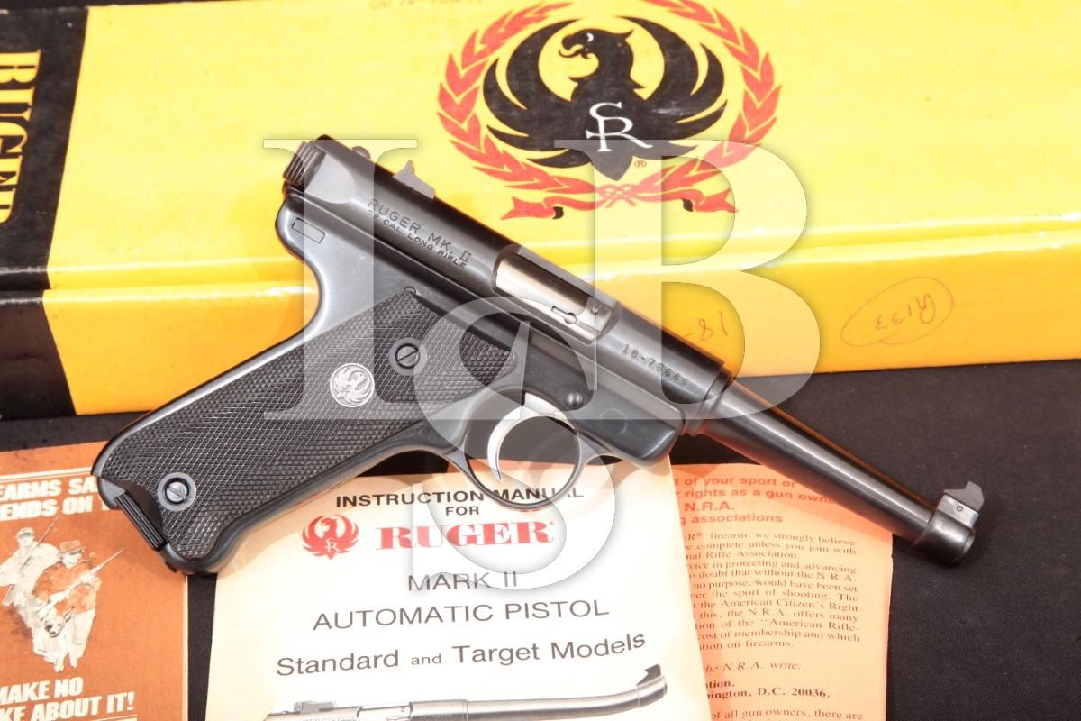 Sturm, Ruger & Co. Model Mark Ii Mk-Ii Mkii Mk2 Cat No Mk-4, Blue 4 3/4 ...