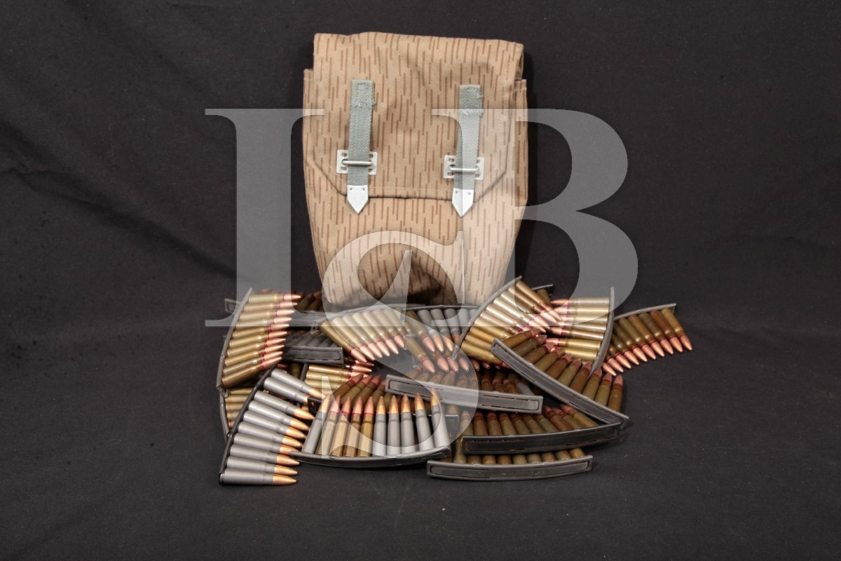 220x 7.62x39mm Tula & Wolf Ammunition On Clips In Ammo Bag Steel ...