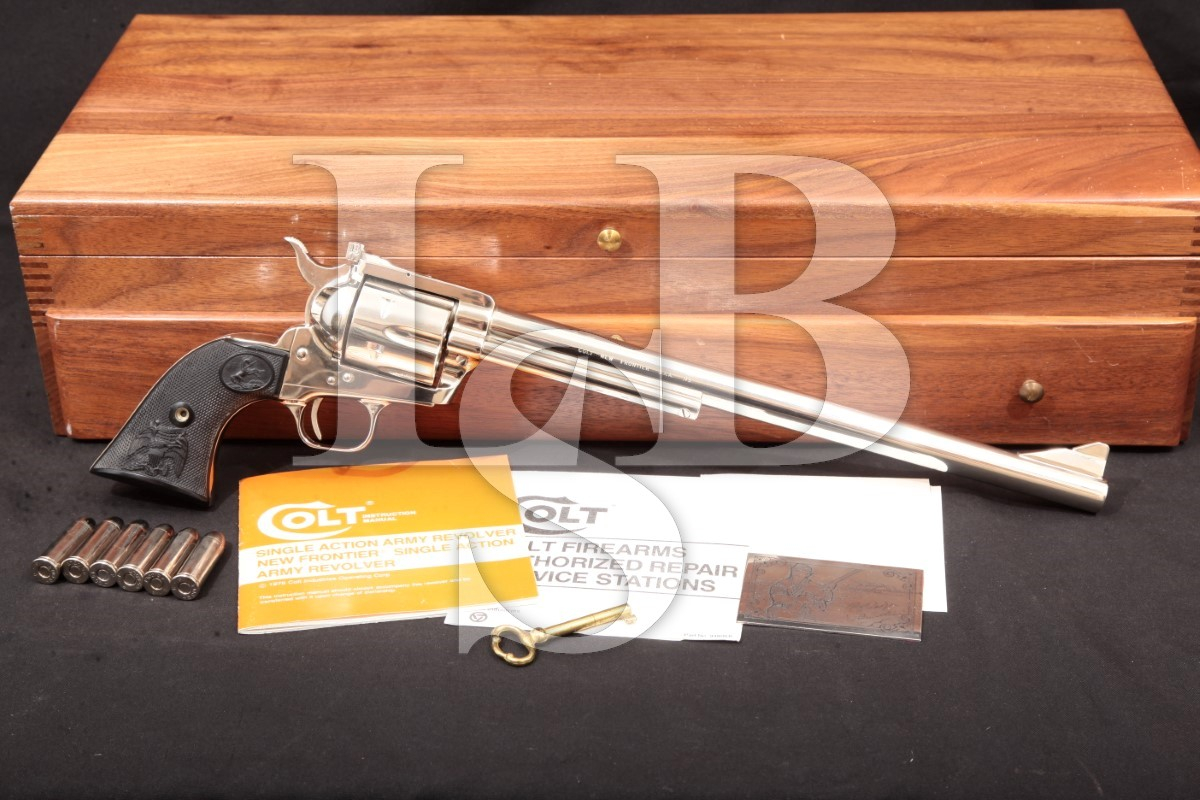 Colt 12" Nickel New Frontier Ned Buntline Commemorative Single Action ...