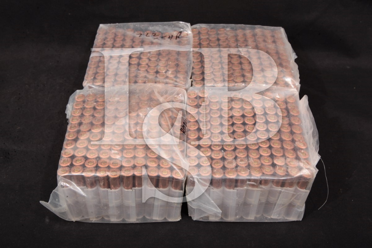 400x 7.62x54r Ammunition Russian Copper Washed Steel Case & Bullet 180 ...