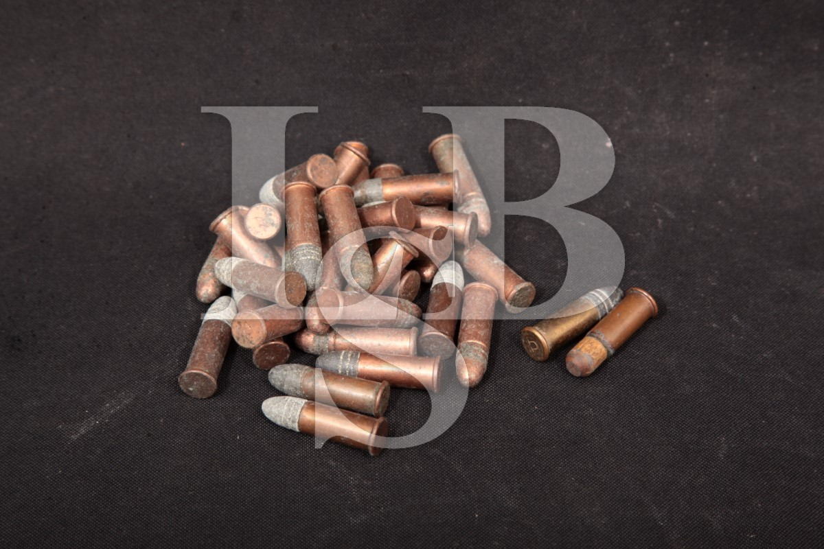 34x .32 Long Rimfire Vintage Ammunition Win, UMC Copper Cases Fmj ...