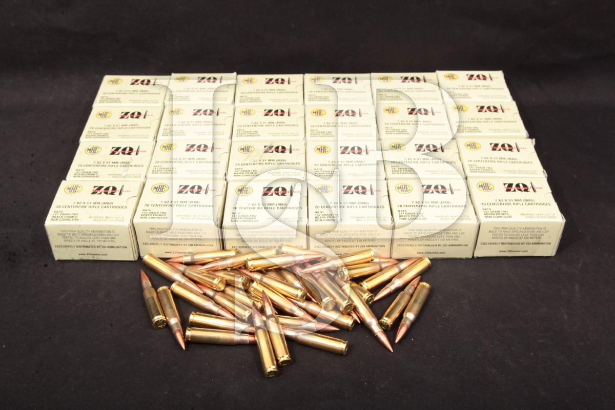 518x 7.62x51mm M80 Turkish Ammunition Brass Cases 147 Grain Fmj Bullets ...