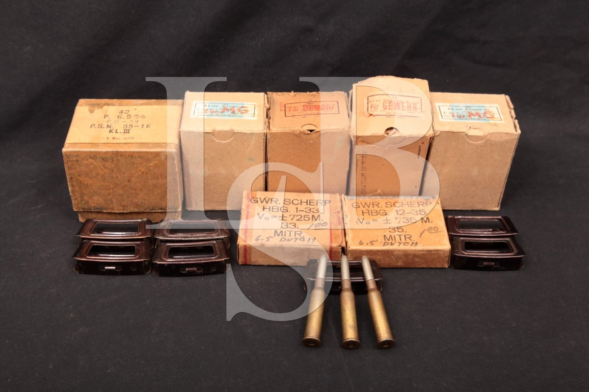 FN 121x 6.5mm Dutch Vintage Ammunition German, & Dutch Magnetic Bullets ...