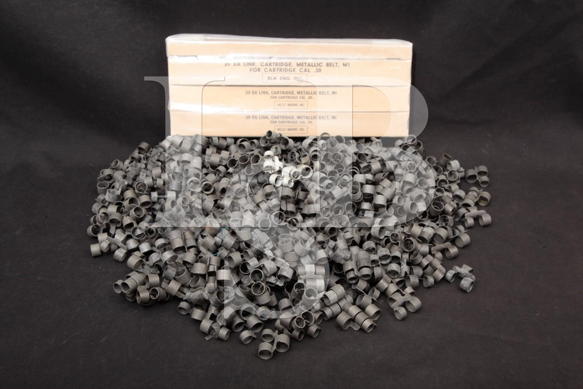 500x .30-06 Machine Gun Links Wells Marine, BLM Eng. & Unknown .30 M1 ...