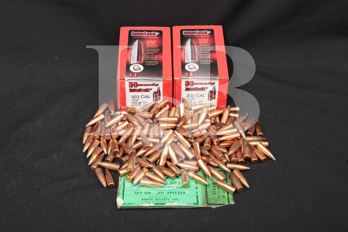 Mixed 450x .303 Cal. Bullets Hornady & Sierra 150 Grain JSP Bullets ...