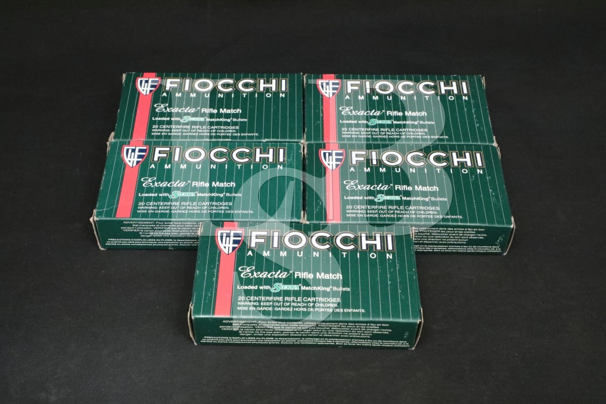 100x .308 Win. Ammunition 168 & 180 Grain JHP BT Bullets Fiocchi .308 ...
