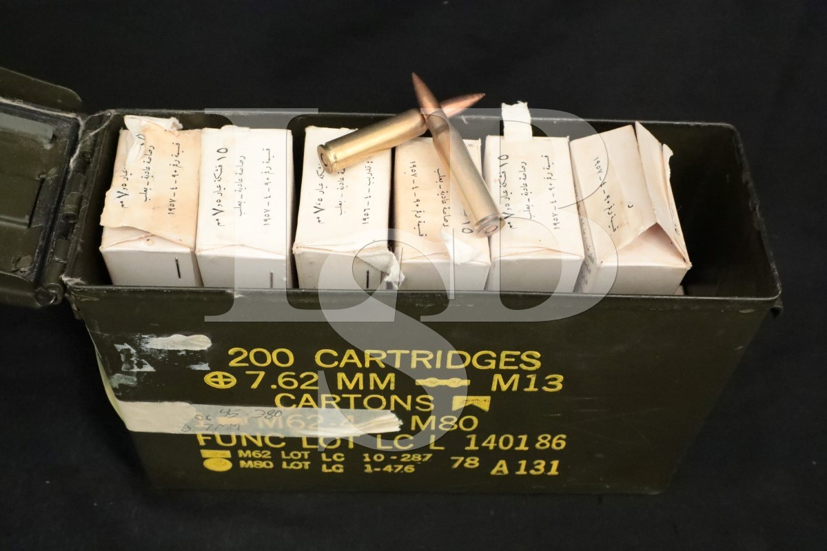 195x 7.5x54mm French MAS Ammunition Syrian FMJ Bullets in Original ...