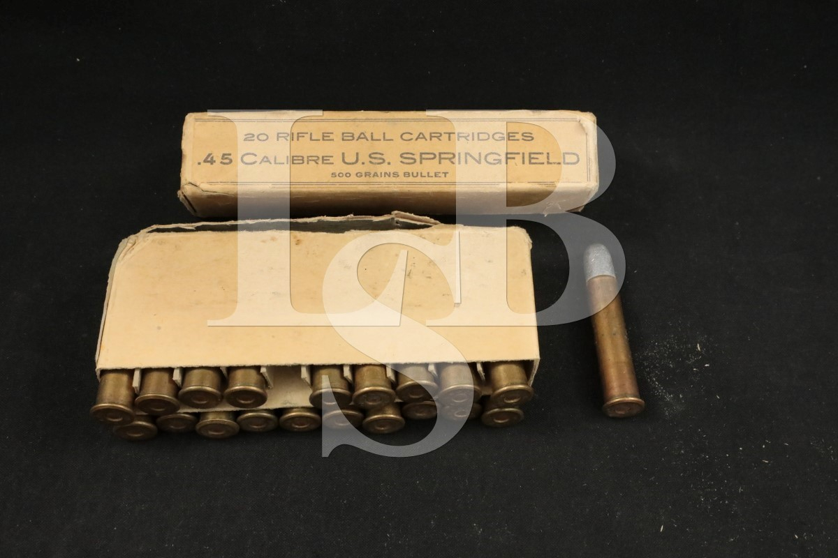 U. S. C. Co. 20x .45-70 Govt. Vintage Ammunition Early U. S. Cartridge ...