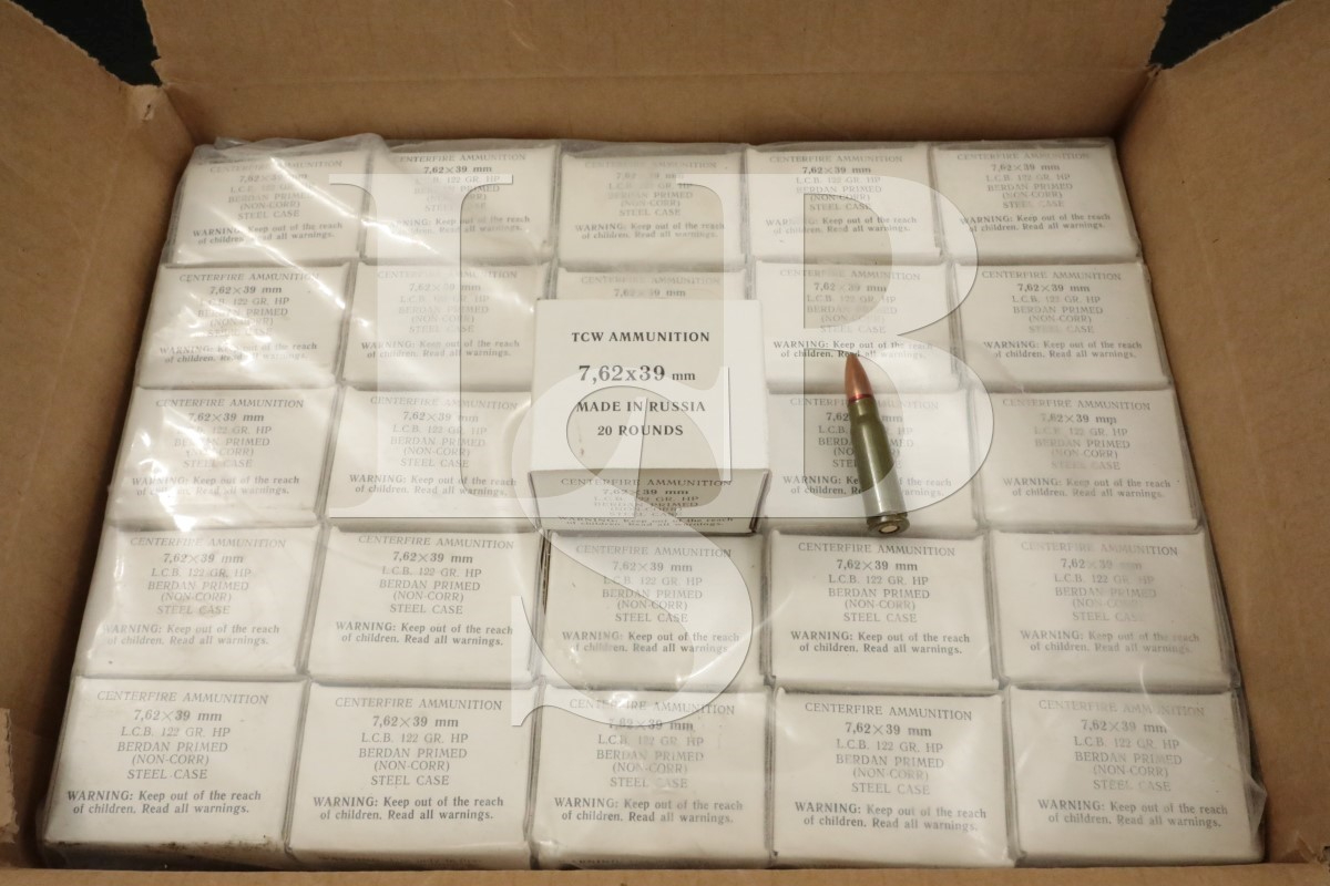 Tula Cartridge Works 500x 7.62x39mm Ammunition Tula 122 Grain JHP ...