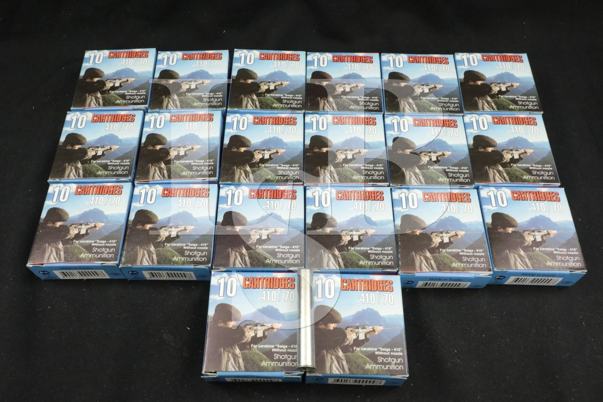 Russia 200x .410 Gauge Steel Slug Ammunition JSC Barnaul 97 Grain Steel ...