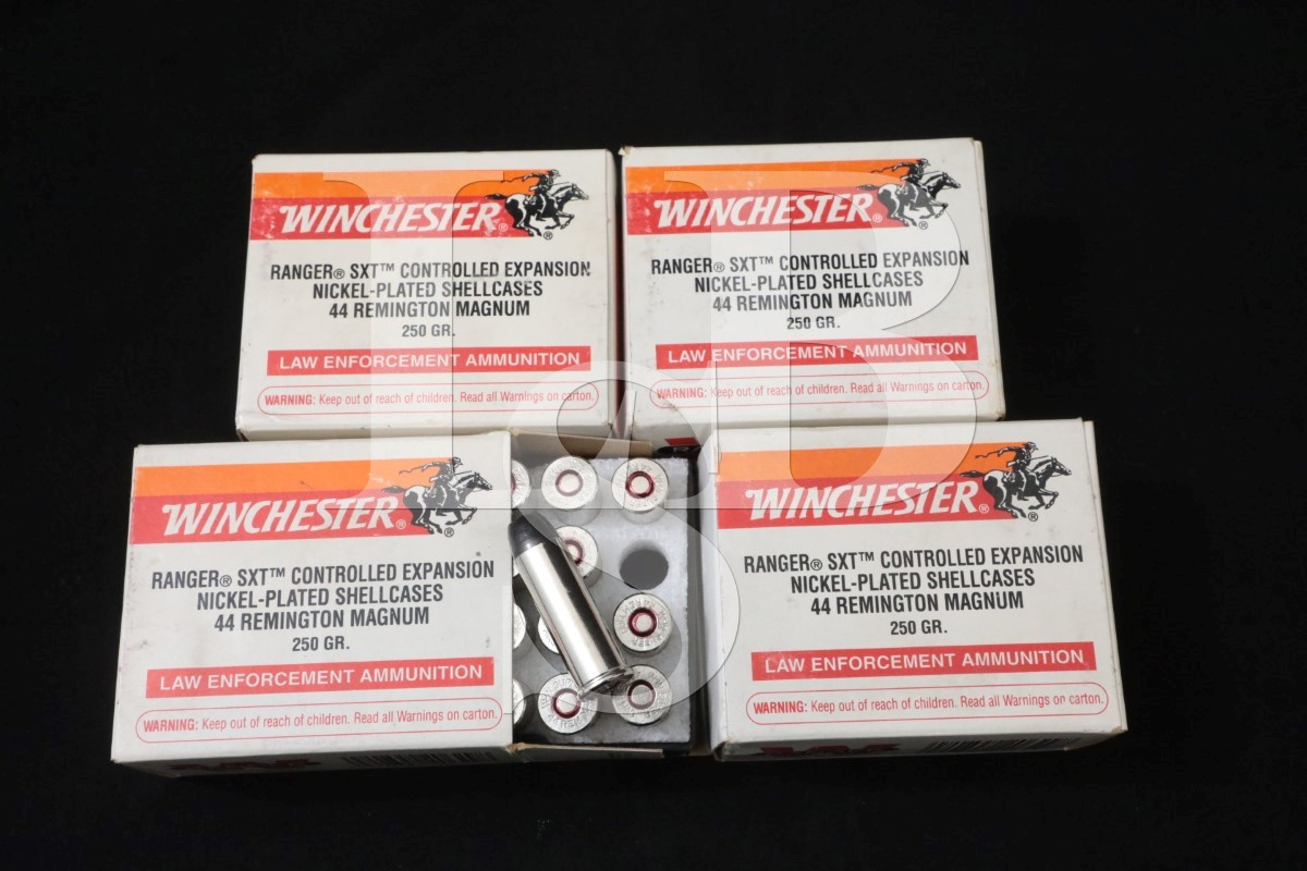 Winchester 80x .44 Magnum Ammunition Win. Ranger Law Enforcement 250 ...