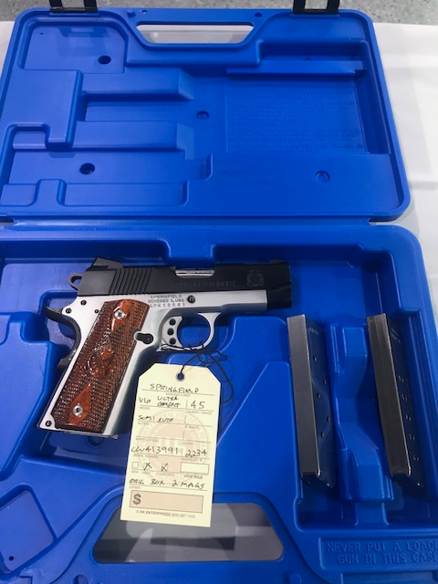 Springfield V10 Ultra Compact pistol with accessories .45 ACP 17046019 ...