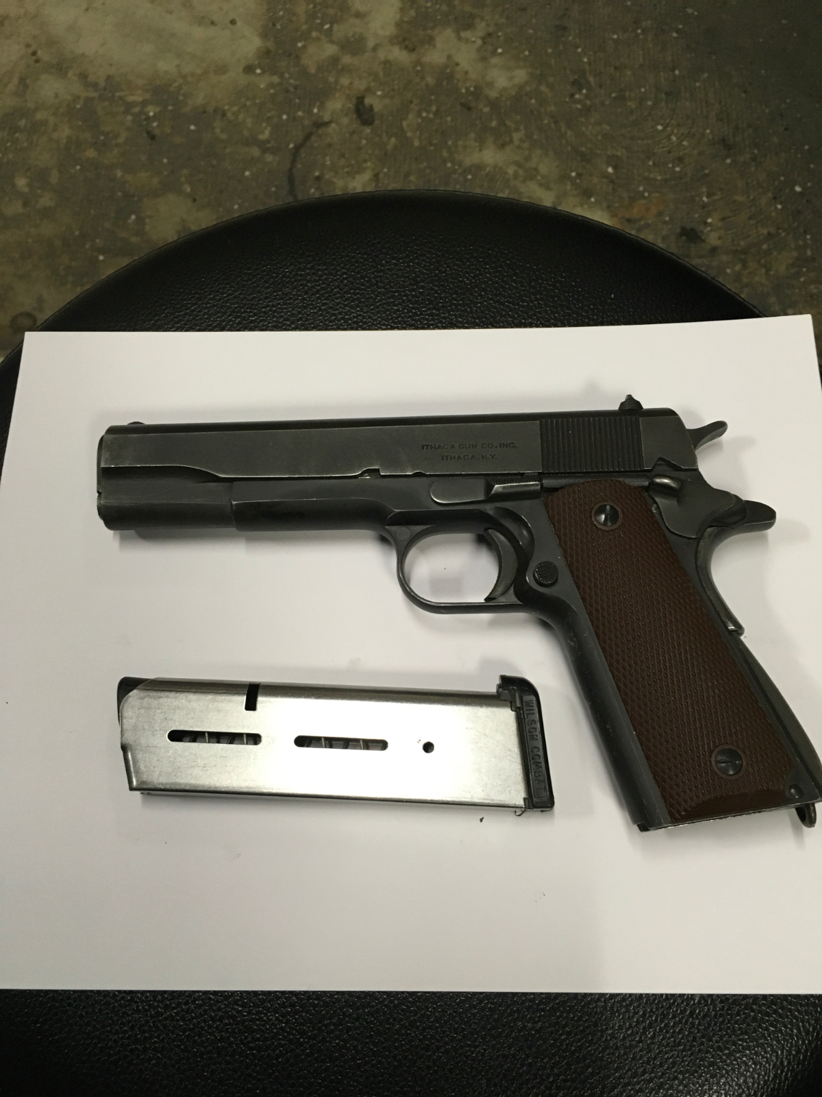 Ithaca 1911 45 simi auto pistol .45 ACP 17321571 - GunAuction.com