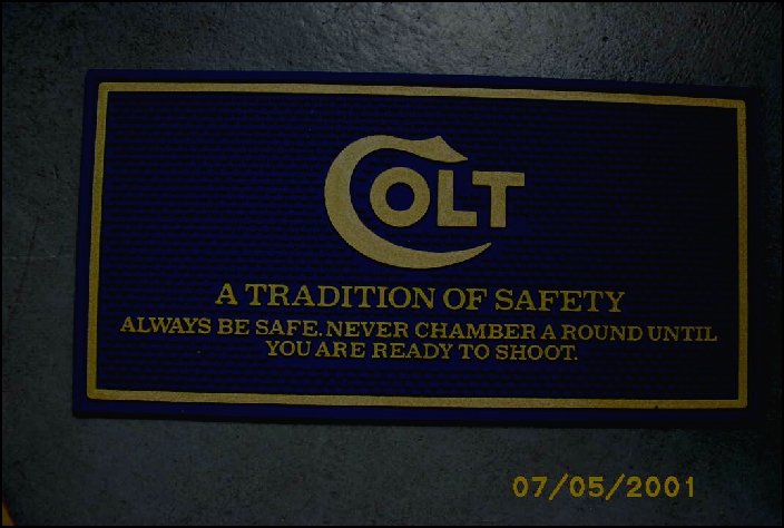 Colt Counter Mat For Sale at GunAuction.com - 6958664