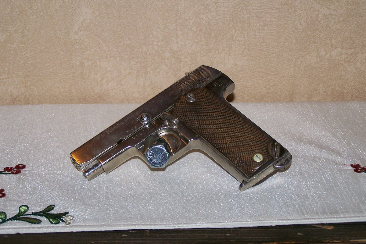 Eibar Ruby Spanish Nickel .32 Auto (7.65 Browning) For Sale at ...