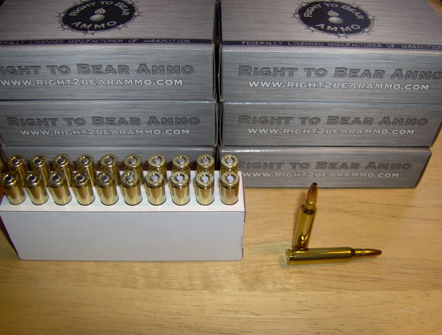 20rd 223 Right To Bear 52 JHP Subsonic ammo .223 Rem. 16258892 ...