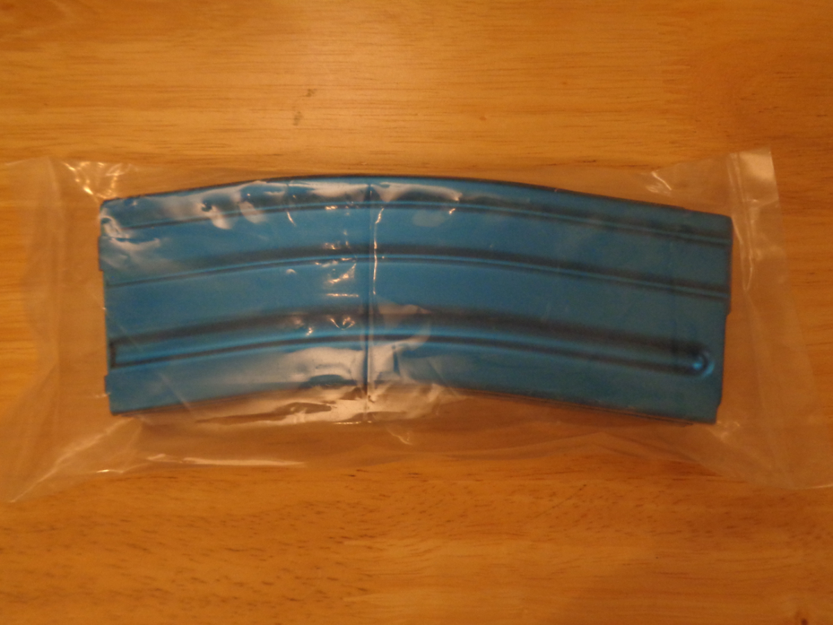 30 round Blue anodized metal AR 15/M16 magazine for 223, 300BLK .223 ...