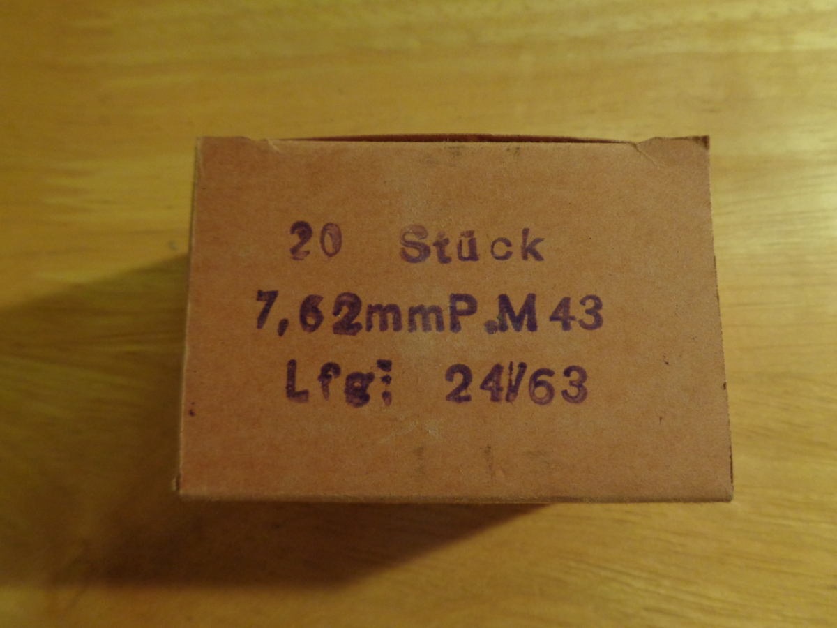 20 round boxes of East German M43 Cold War Era steel core 7.62x39 Ammo ...