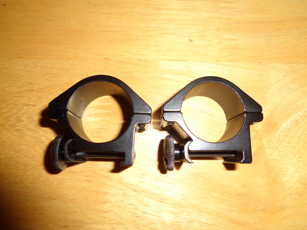 Set of low profile 1" weaver style rings for mounting scopes and optics ...