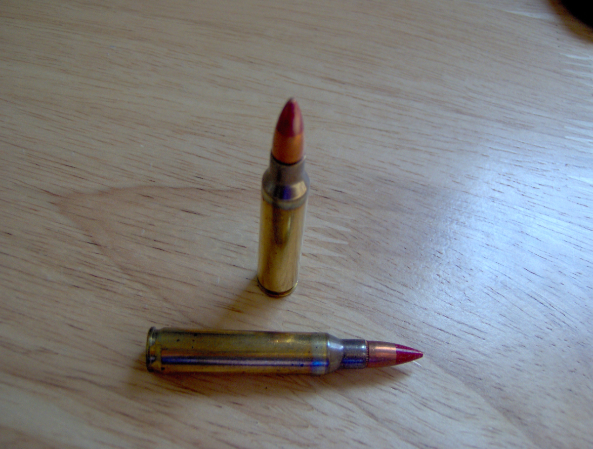 223/5.56 NATO Red Tipped 55 Grain Full Metal Jacket M196 Tracer ...