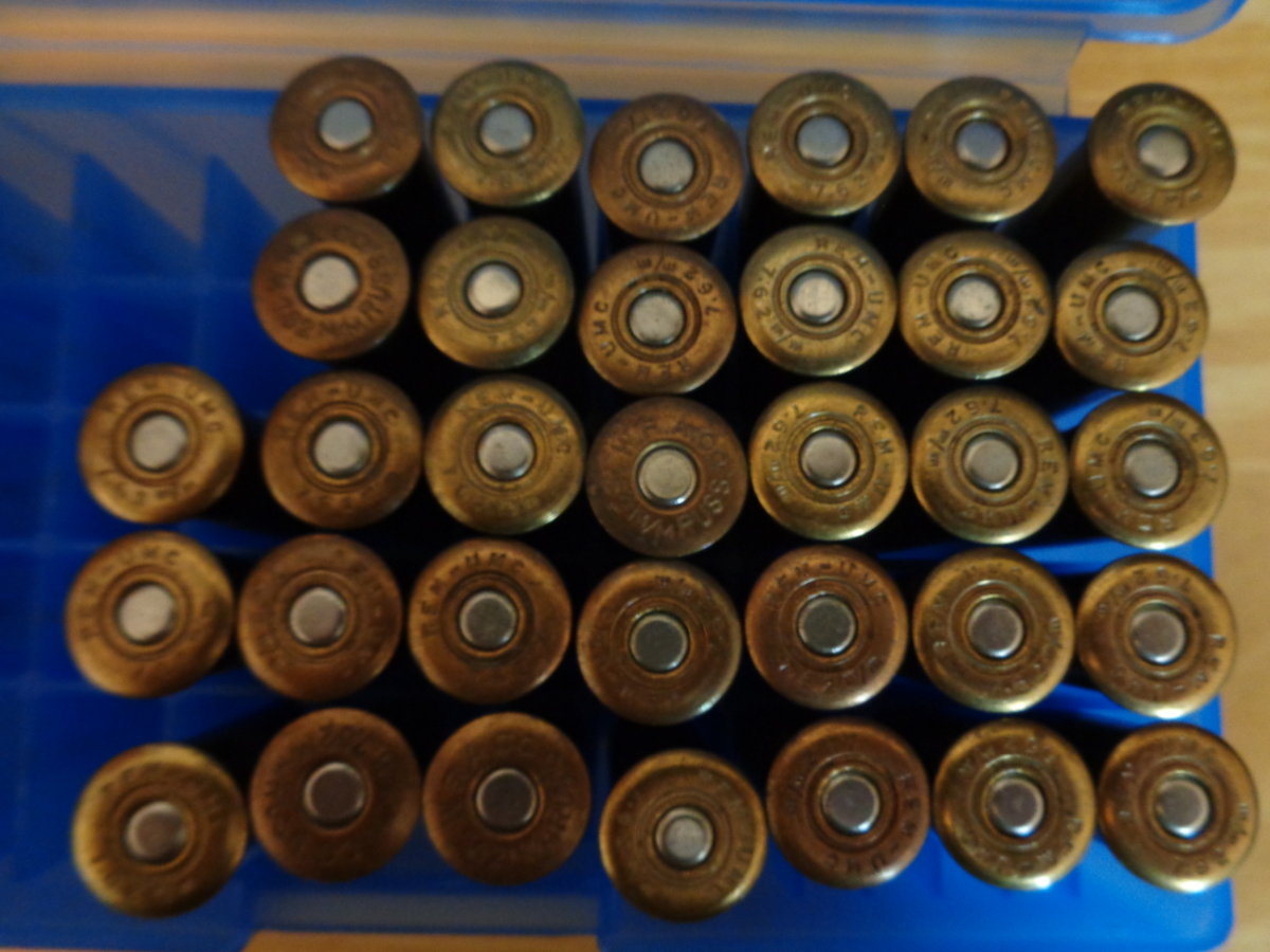 33 rounds of Remington/UMC 7.62x54R bronze point hunting ammo 17331449 ...