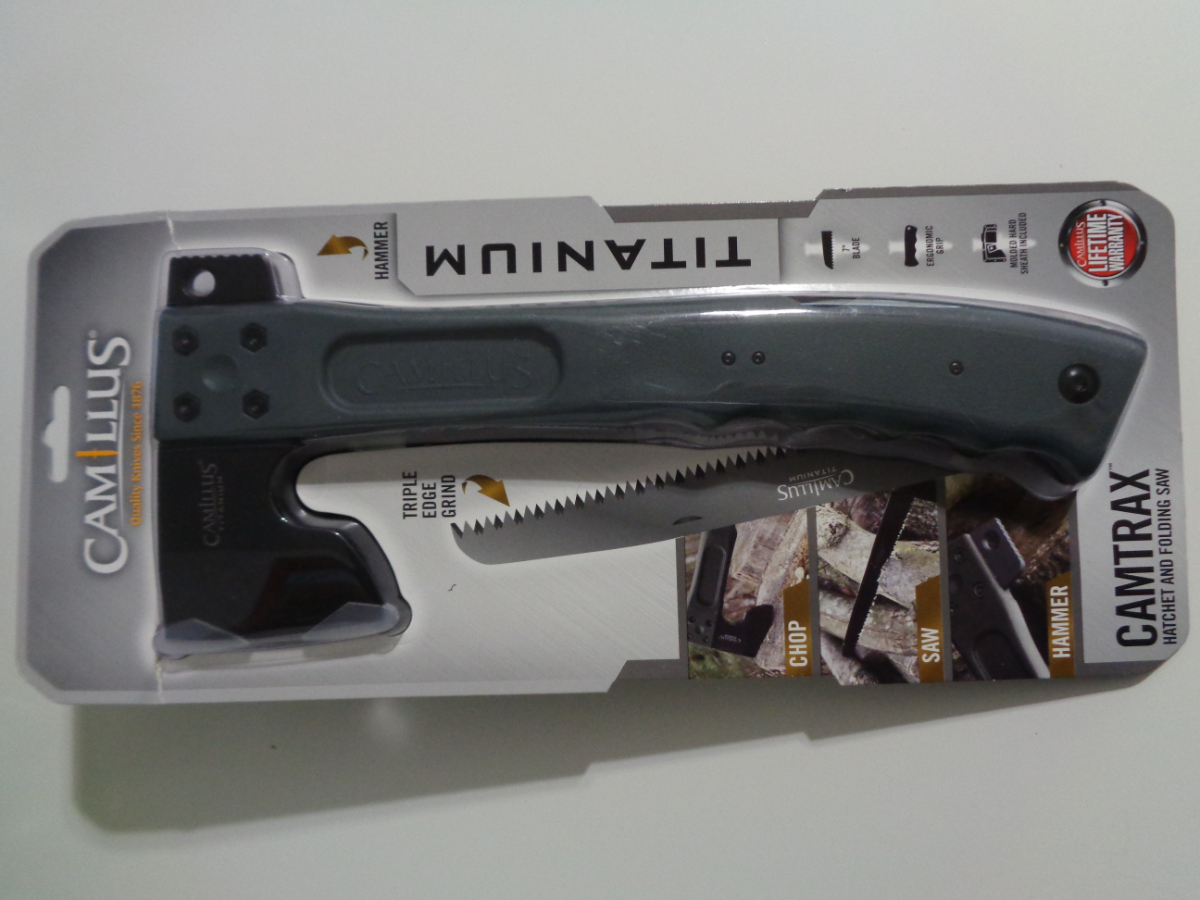 Camillus Camtrax 3-in-1 Hatchet, Hammer, and Folding Saw with Hard ...