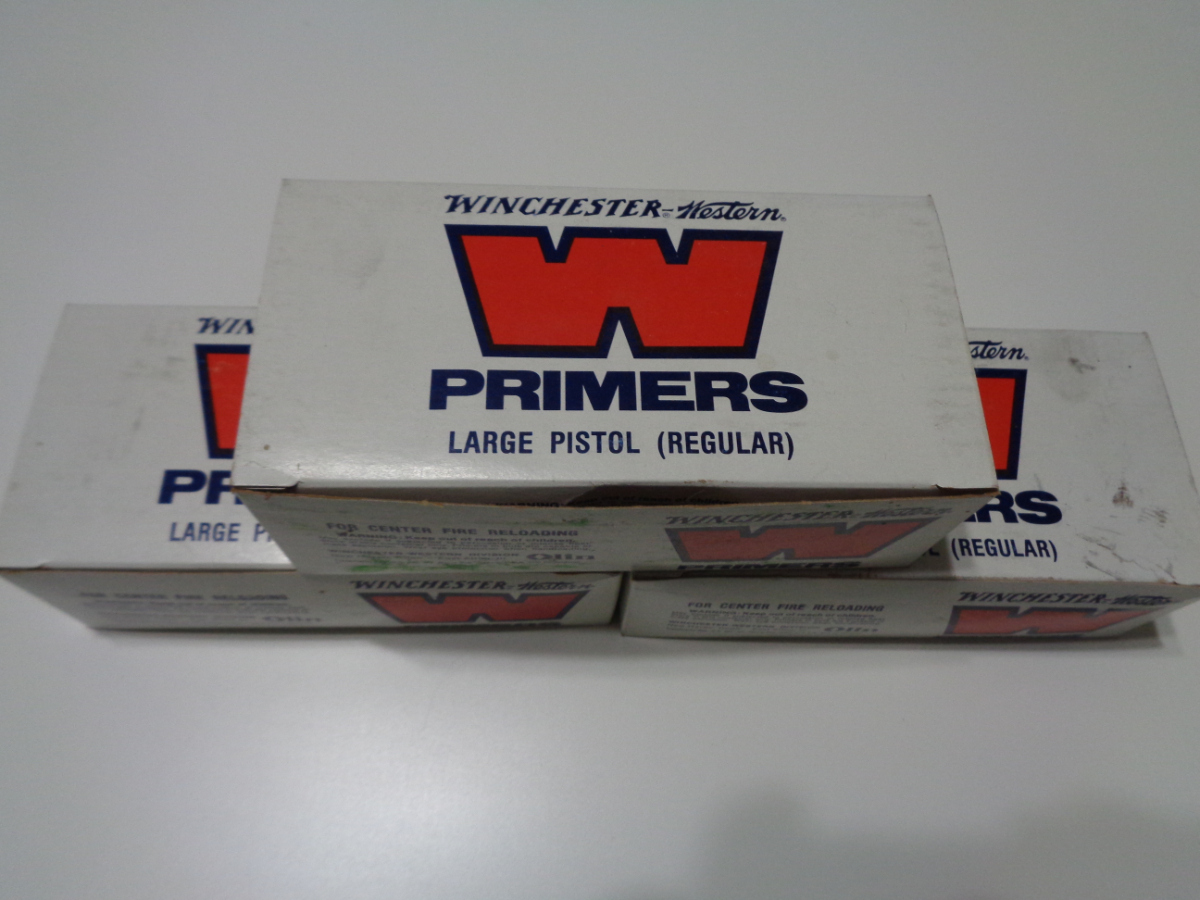 Winchester Large Pistol Primer Bricks of 1000 large Pistol primers for ...