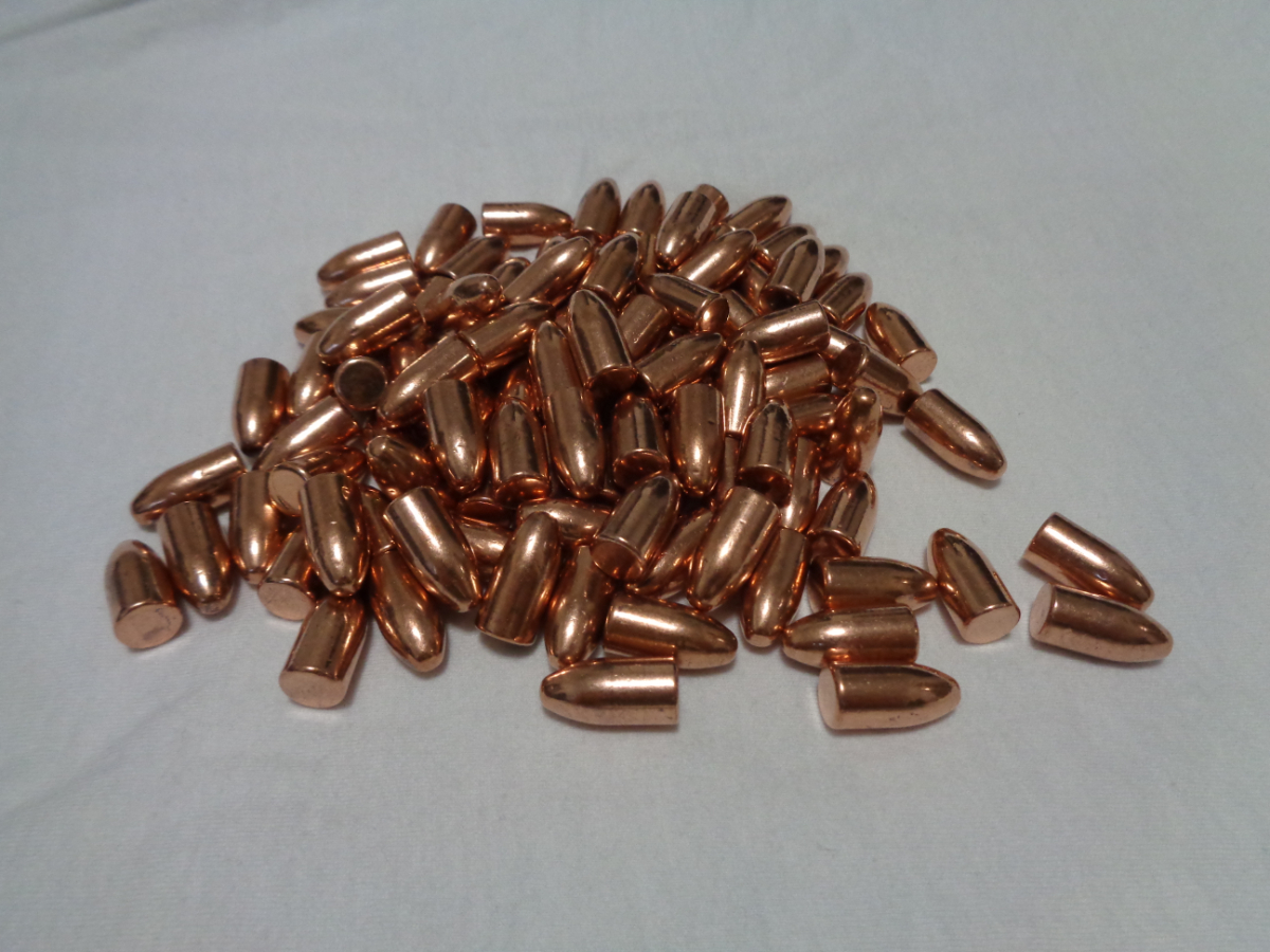 100- 9mm 147 grain Total Metal Jacket Round Nose bullets for reloading ...