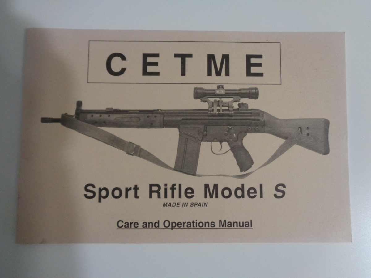 Spanish CETME model S Operators manual 7.62 NATO 17375364 - GunAuction.com