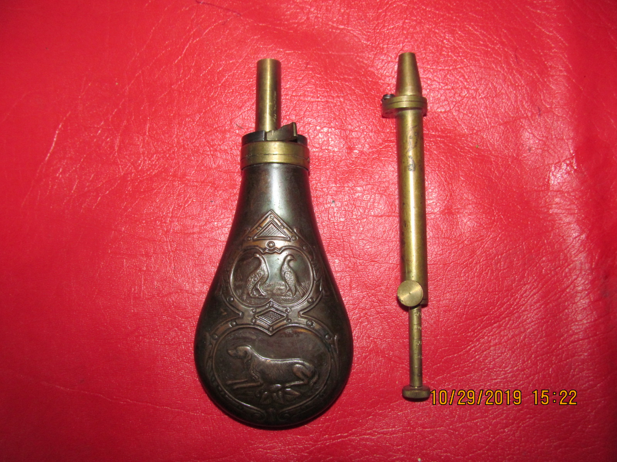 Remington Powder Flask/Powder Measure For Sale at GunAuction.com - 16848970