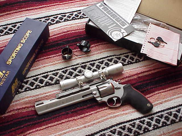 Taurus Raging Bull .44 44 Mag Scope Mount And Scope Only Fits 454 ...