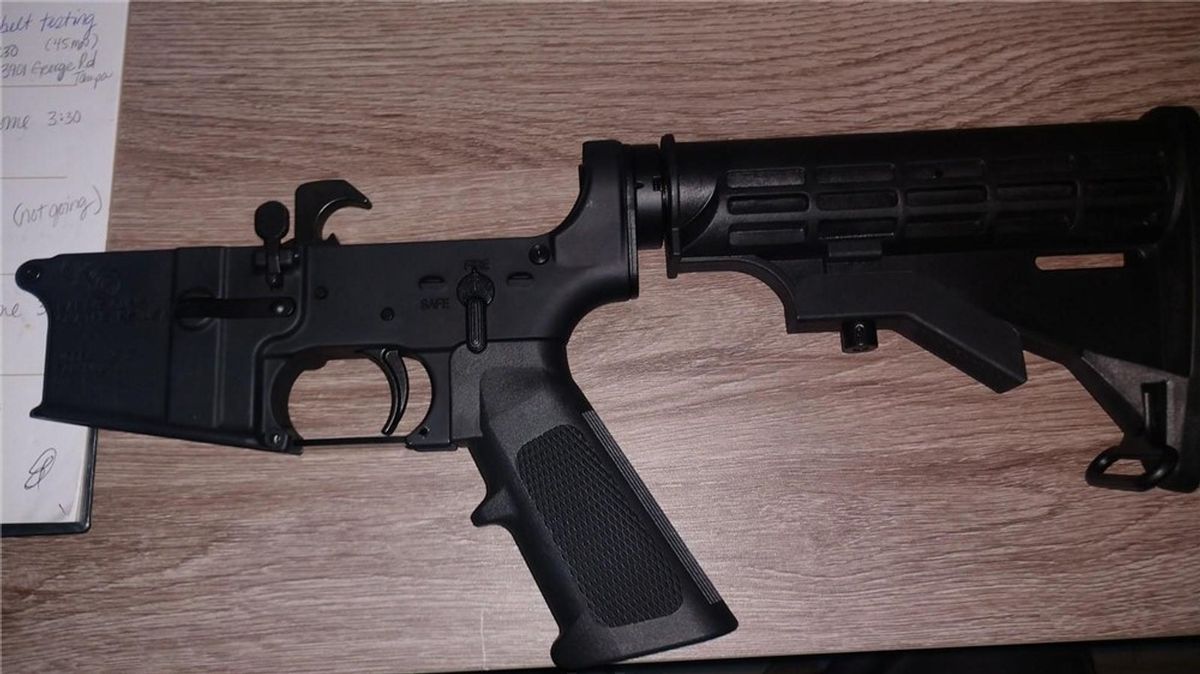 AR-15 Full Alum 7075 T6 Complete Lower Receiver 6 Position M4 Stock ...