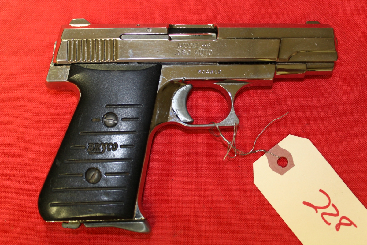 Jennings Model 48 Chrome .380 Acp For Sale at GunAuction.com - 14881983
