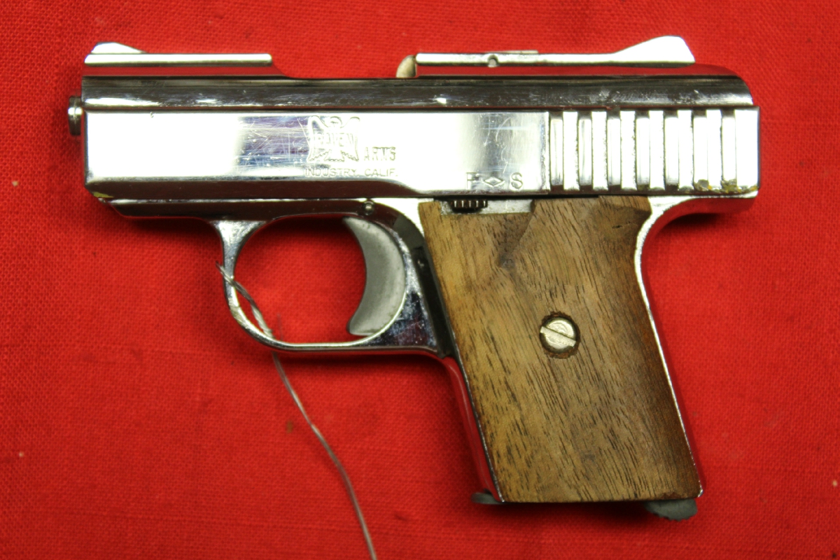 Raven Model P25 Chrome / Wood .25 Acp For Sale at GunAuction.com - 14886576