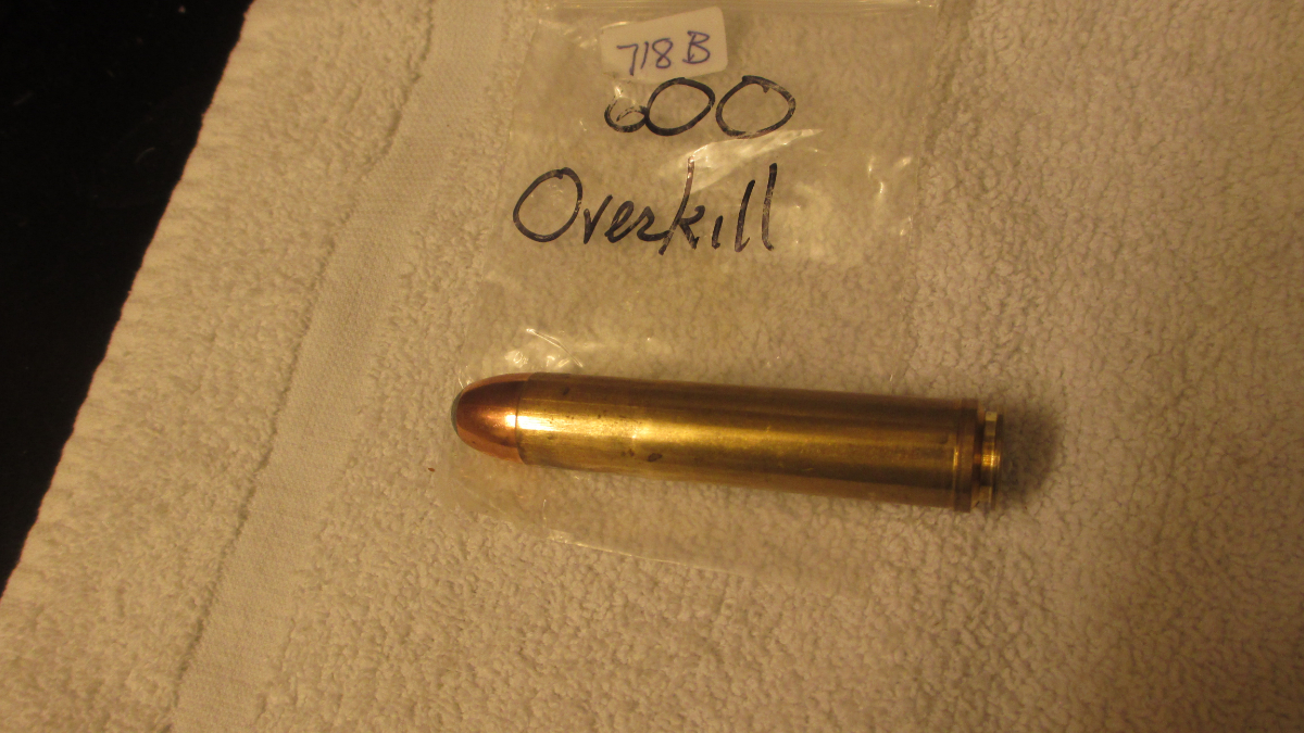 600 OVERKILL - A MASSIVE WILDCAT .60 Caliber Ball 17255228 - GunAuction.com