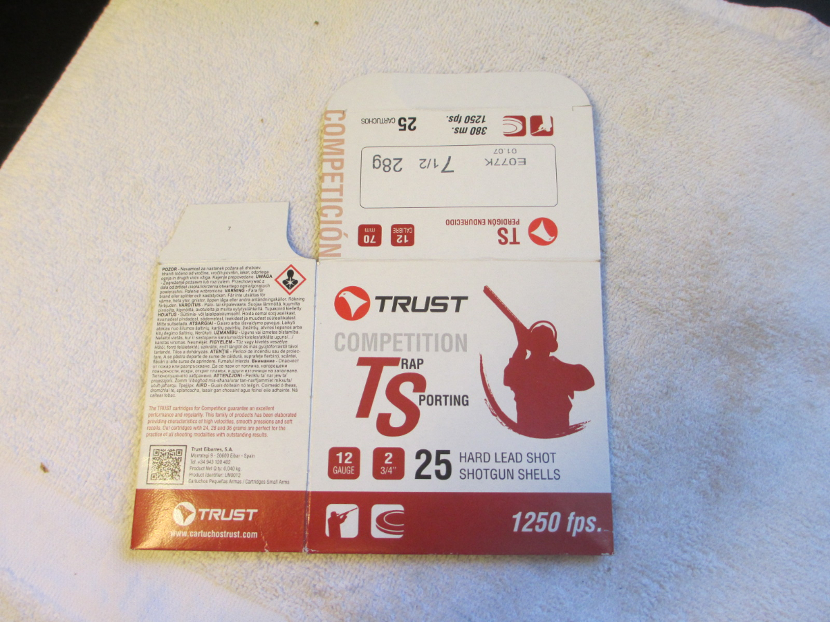 LOT OF 6 EMPTY SHOTSHELL BOXES - 12 GAUGE 17290328 - GunAuction.com