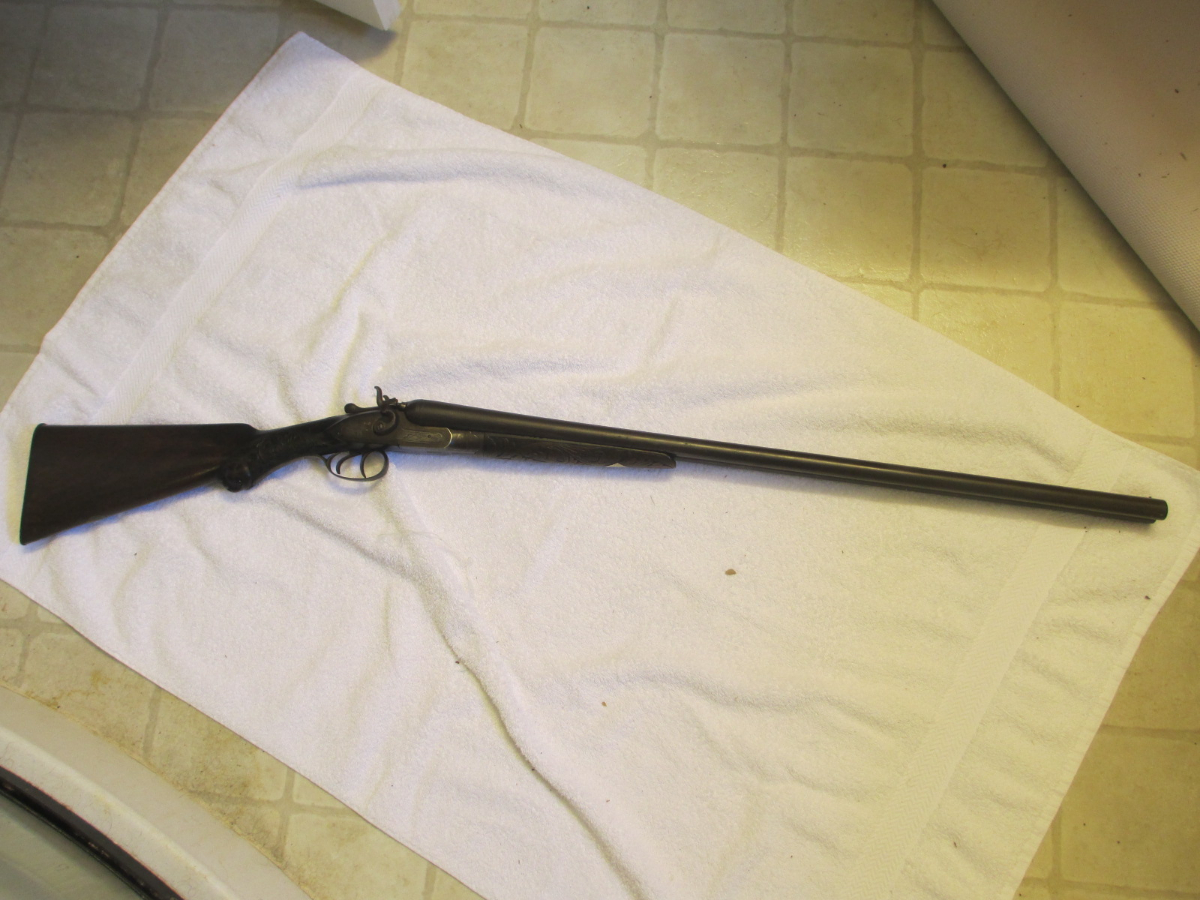 GORDON GUN CO. (BELGIUM) DOUBLE BARREL HAMMER SHOTGUN 12 GA 17304377 ...