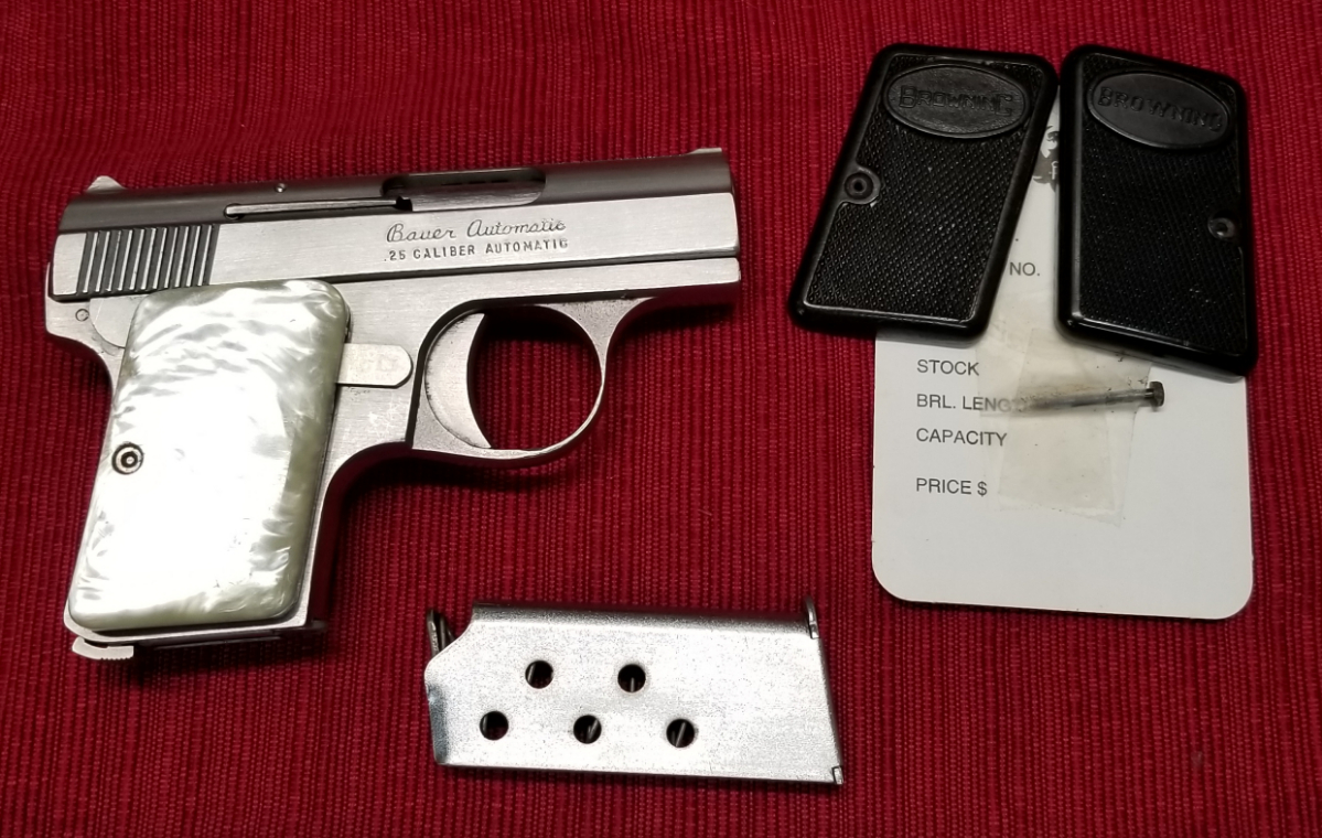 Bauer Firearms Corp. "Baby" Stainless Steel W/Extra Magazine And Extra ...