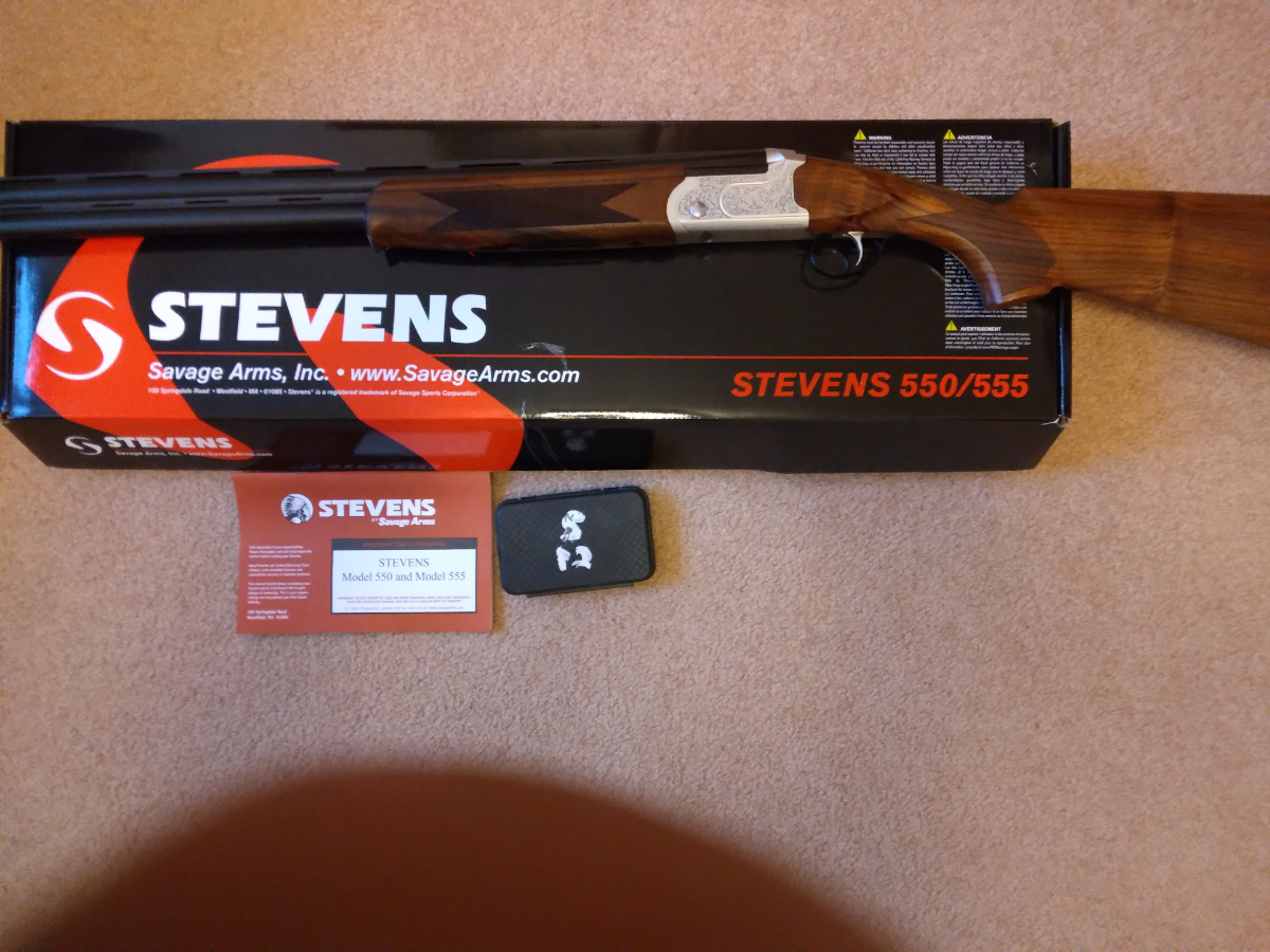 STEVENS 555 ENHANCED O/U SHOTGUN AS NEW 12 GA 17185561 - GunAuction.com